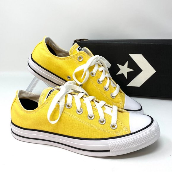 Converse | Shoes | Converse Chuck Taylor As Low Canvas Yellow Womens ...